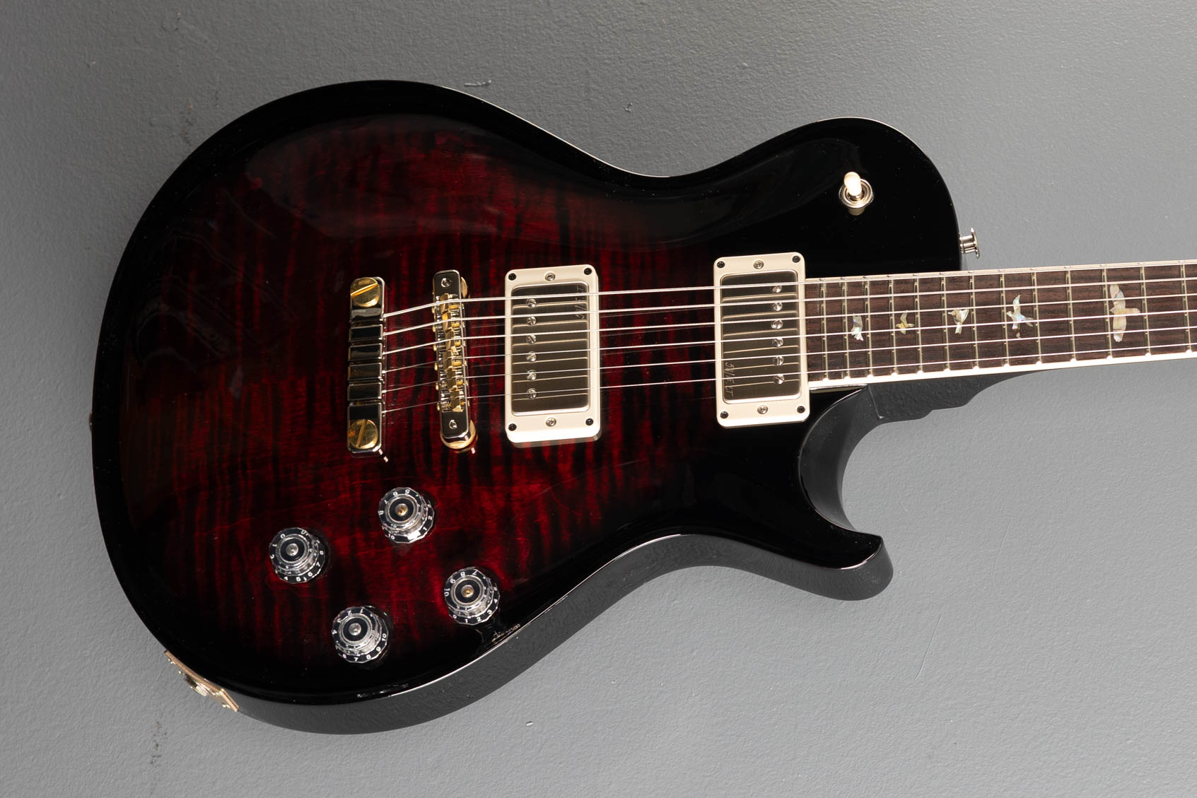 McCarty 594 Singlecut - Fire Red Wraparound Smokeburst – Dave's Guitar Shop