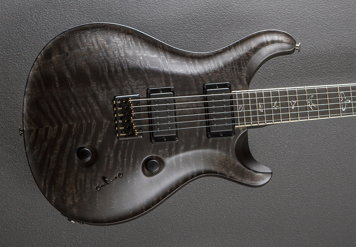 Mark Holcomb - Gray Black w/stained binding – Dave's Guitar Shop