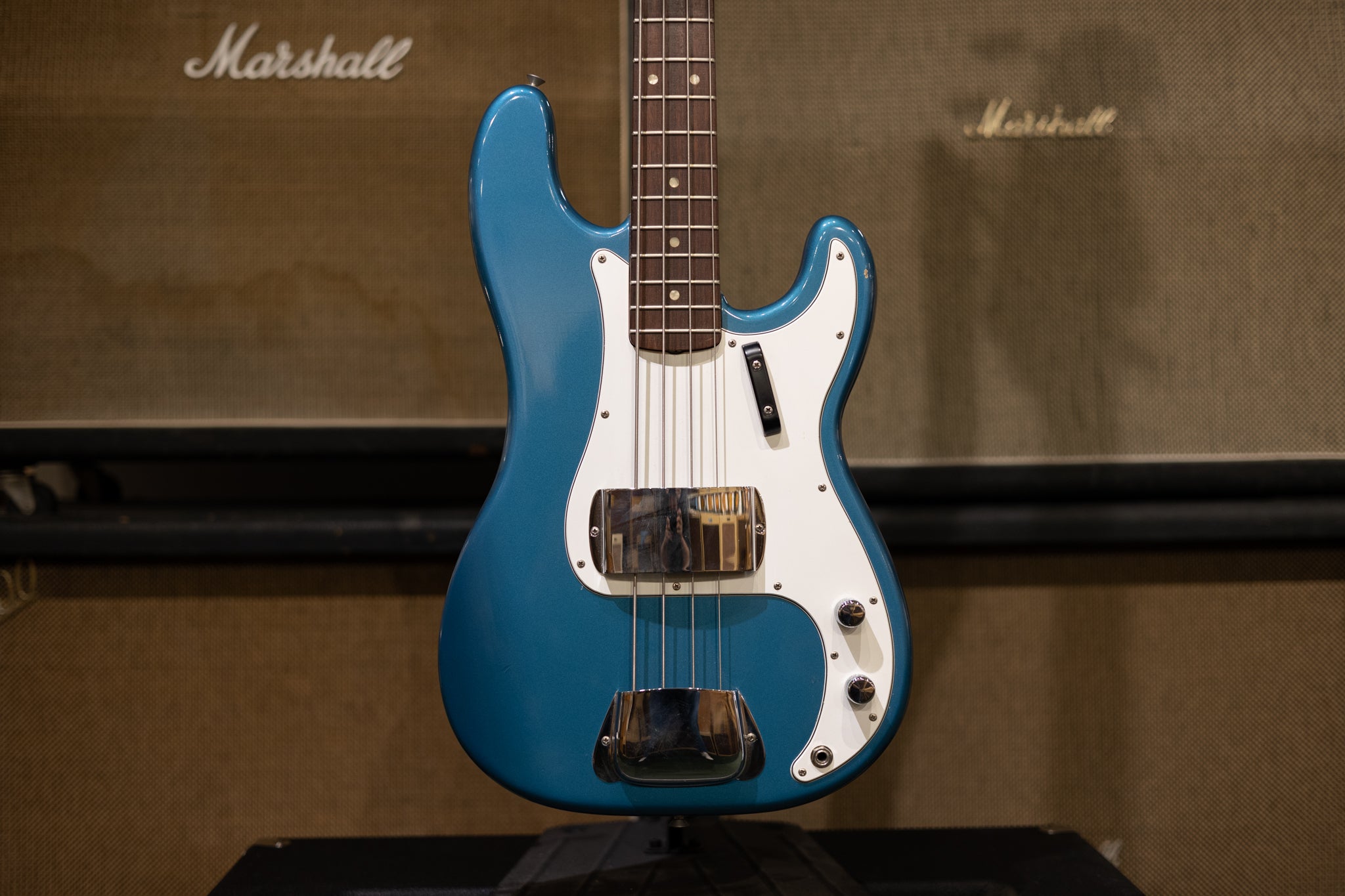 1966 Fender Precision Bass- Lake Placid Blue – Dave's Guitar Shop