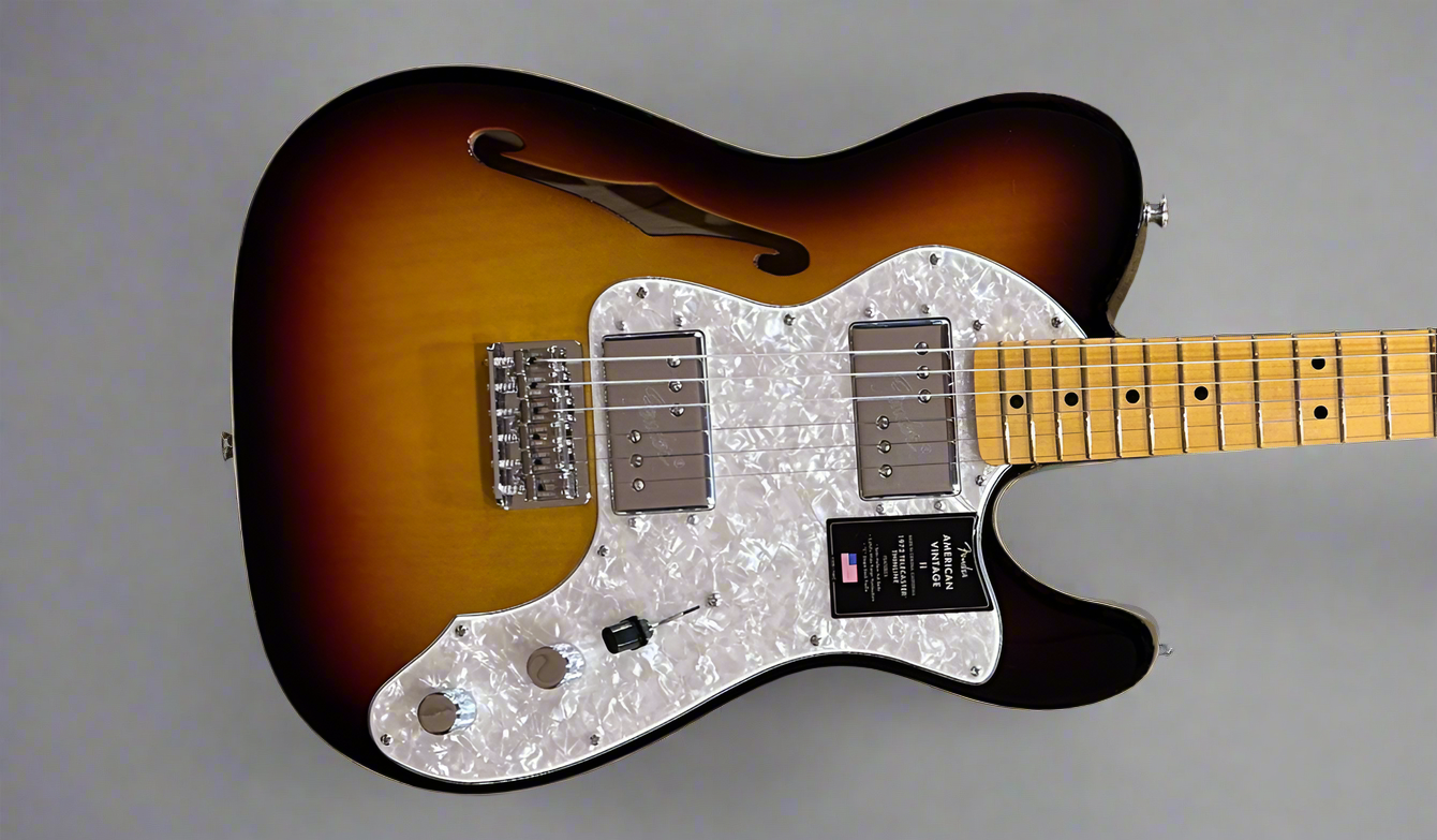 American Vintage II 1972 Telecaster Thinline - 3 Color Sunburst – Dave ...