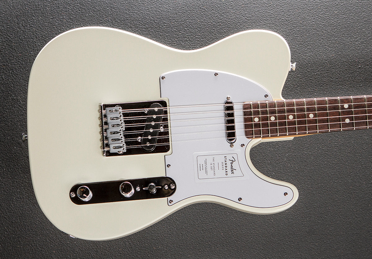 Standard Telecaster - Olympic White w/Indian Laurel – Dave's Guitar Shop