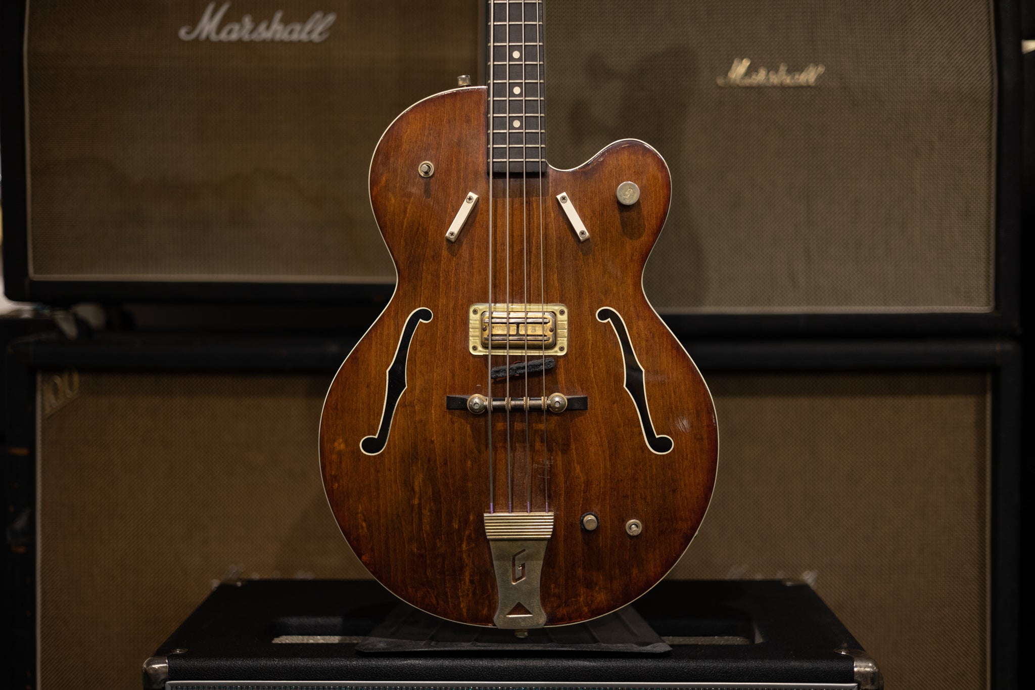 1966 Gretsch 6071 Bass- Walnut Brown – Dave's Guitar Shop