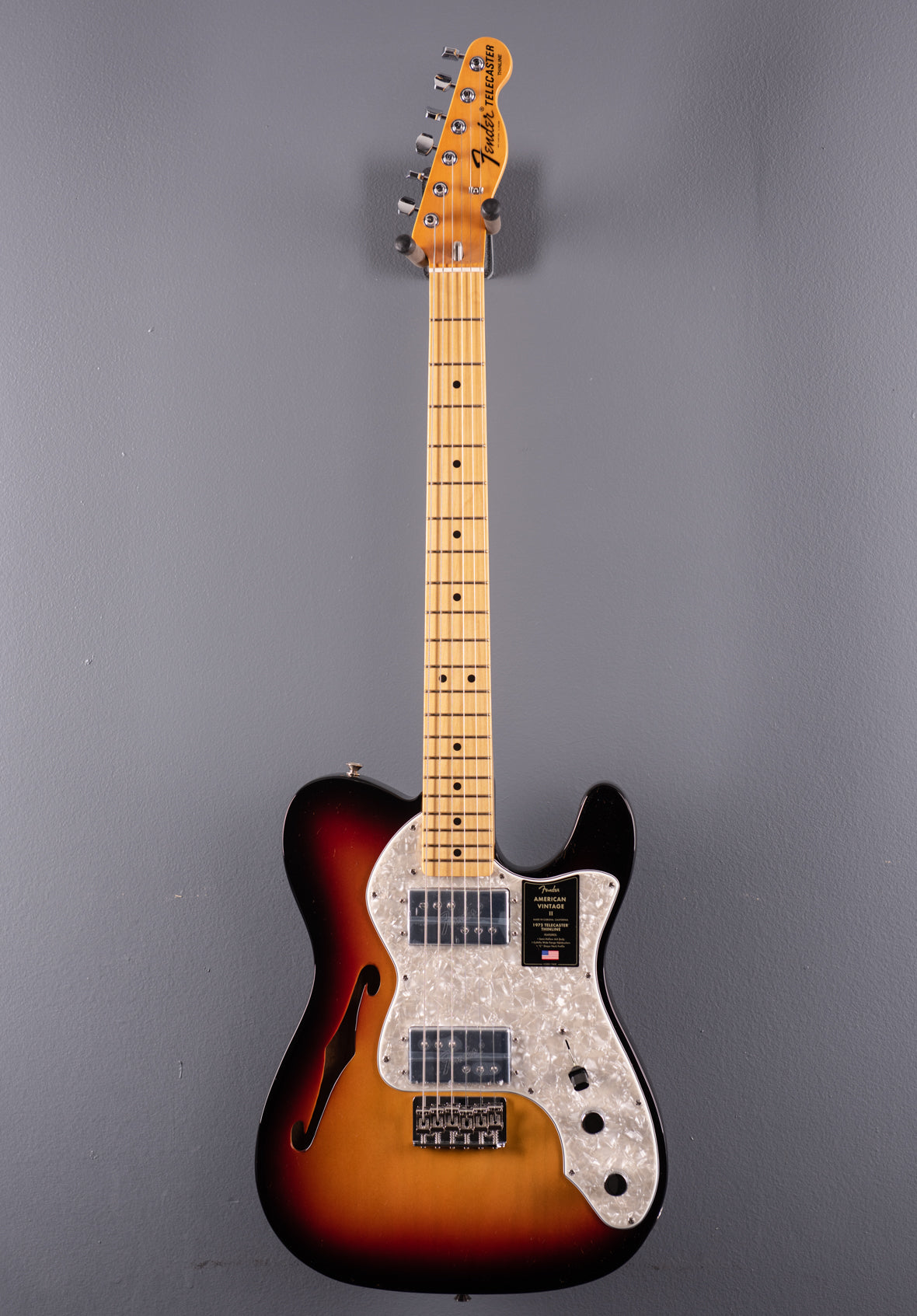 American Vintage II 1972 Telecaster Thinline - 3 Color Sunburst – Dave ...